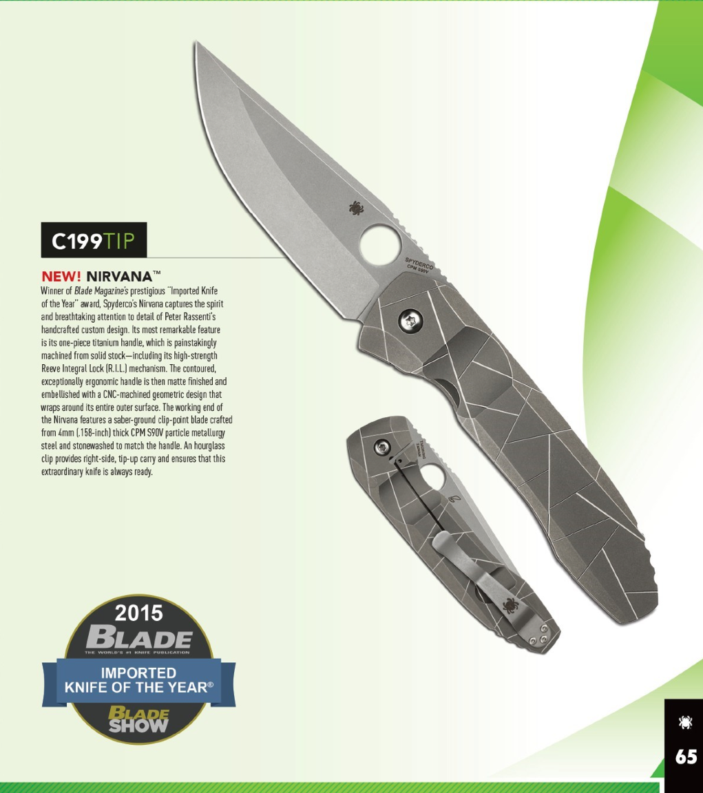 Spyderco Nirvana | BladeBarrelBezel.com